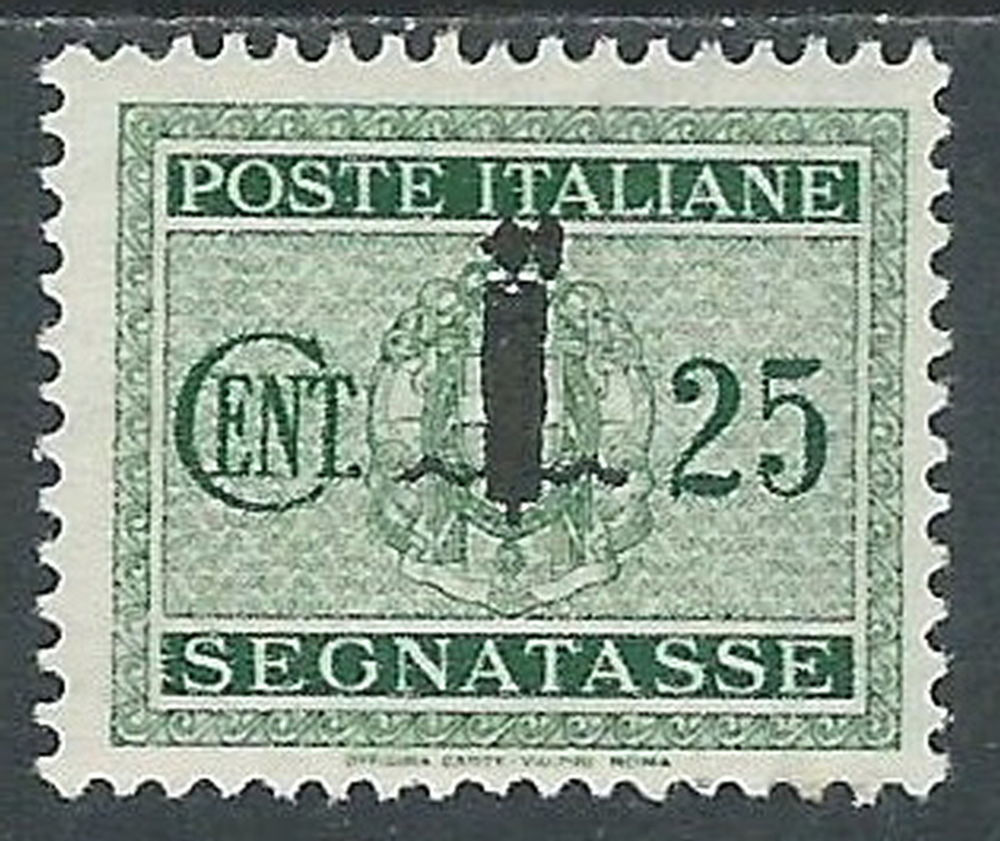 1944 Rsi Segnatasse Fascetto 25 Cent Mh * - P41-7